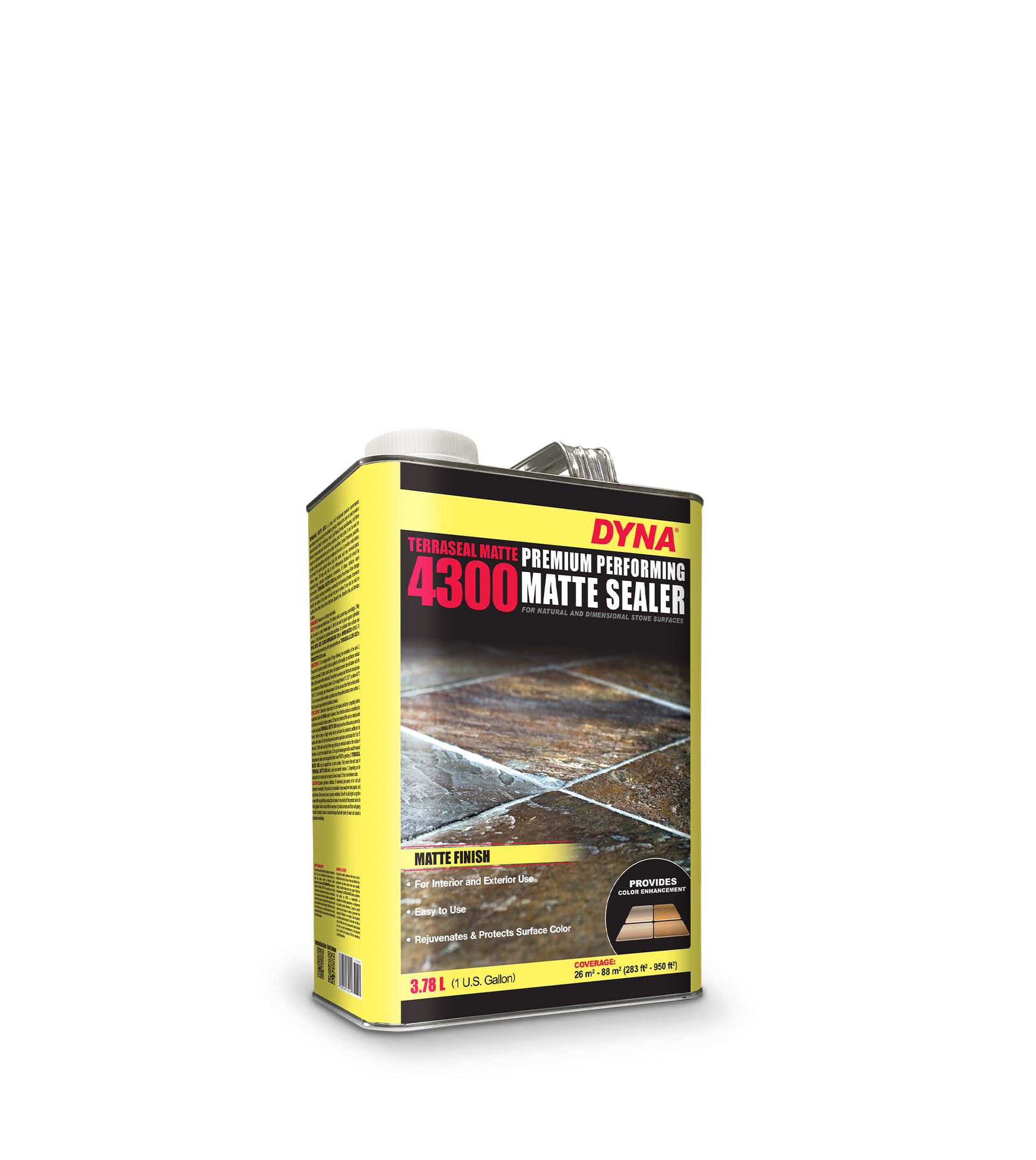 DYNA® TERRASEAL GLOSS 4320 Sealer Matte Finish for Natural Stone — Dyna