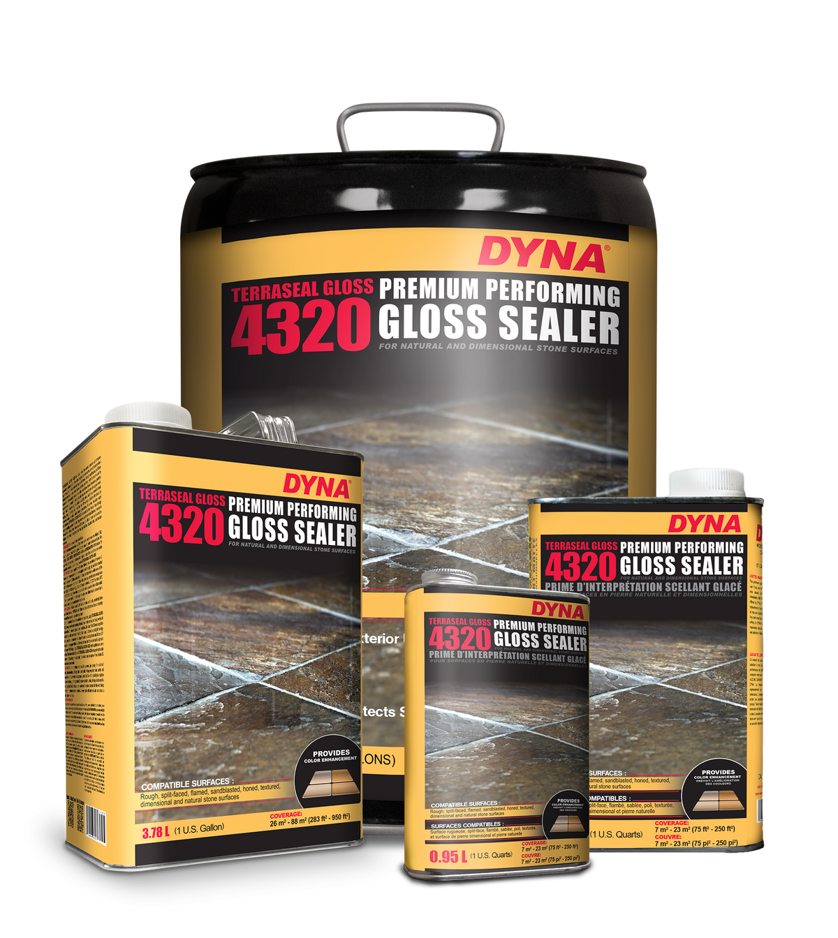 DYNA® TERRASEAL GLOSS 4320 Sealer for Natural and Dimensional Stone — Dyna